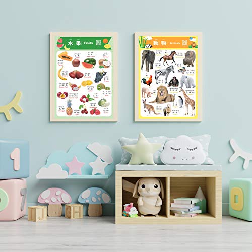 Learn Chinese for Kids Poster Set. Montessori-Inspired. Bilingual with ...