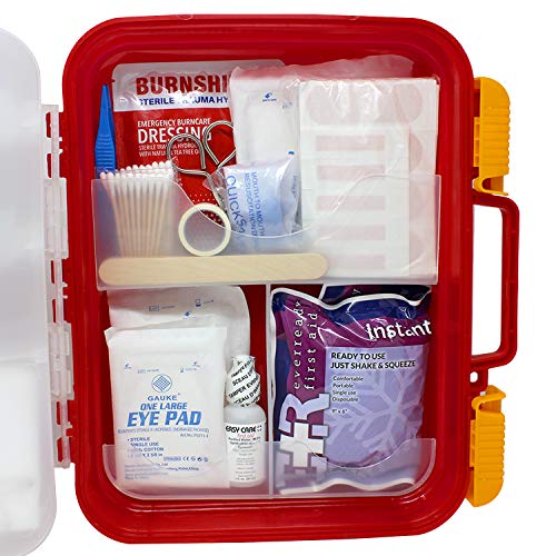 EverOne 354 Piece Hard Case First Aid Kit, Exceeds OSHA and ANSI ...