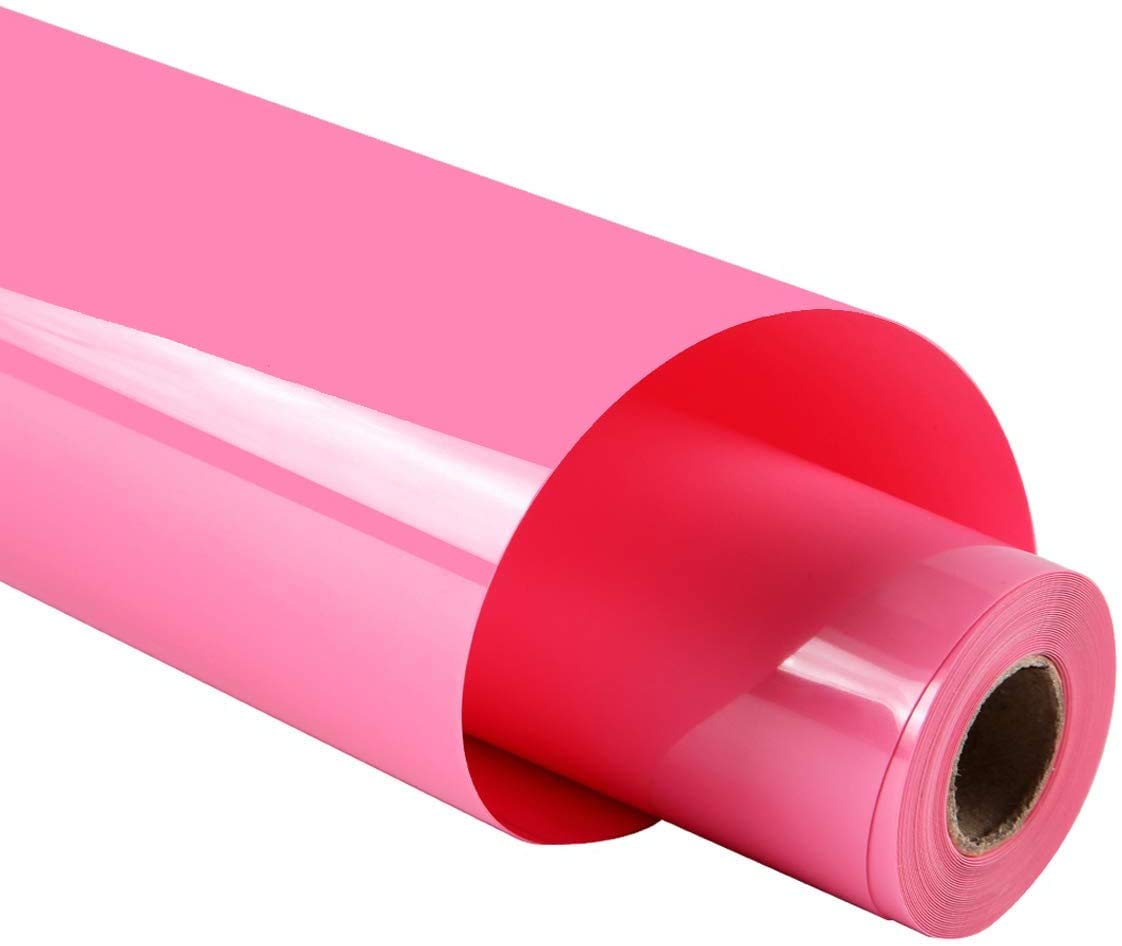 Buy Pink Vinyl Heat Transfer Vinyl Roll 12inx10ft(30.5x305cm)HIKENRI ...