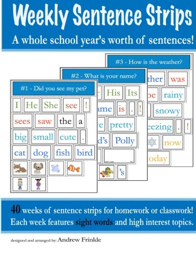 Amazon.com: Weekly Sentence Strips: A whole school year's worth of ...
