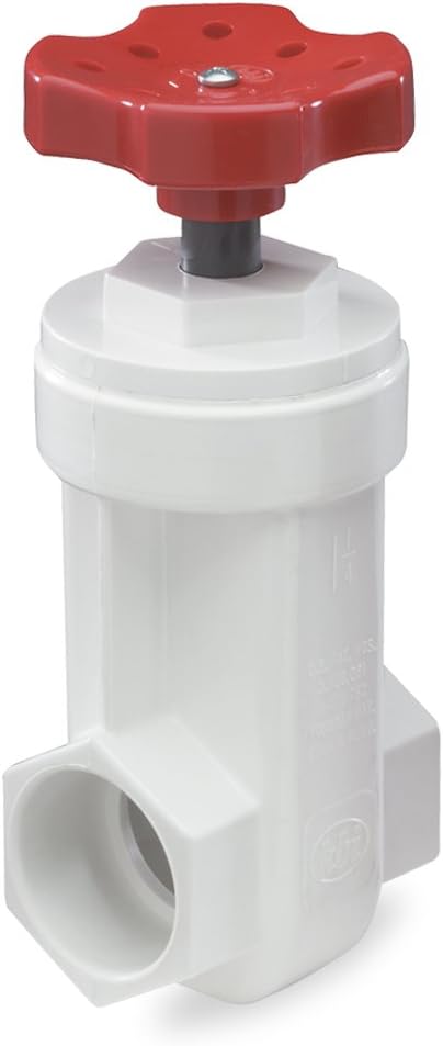 King Brothers Inc. GVP-0750-S 3/4-Inch Slip PVC Schedule 40 Gate Valve ...