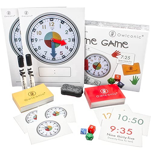 Owlconic OWLCONIC Learning Time Game - A Great 128 Piece Teaching Aid ...