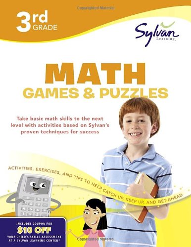 Amazon.com: Third Grade Math Games & Puzzles (Sylvan Workbooks) (Sylvan ...