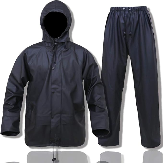 Rain Suit for Men Women Heavy Duty Workwear Waterproof Jacket with ...