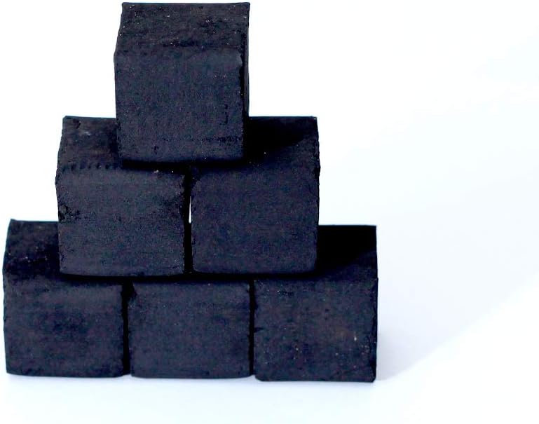 Q4U Coconut Charcoal Coal Premium Coconut Charcoal Coal (25mm Cubes) 1 ...
