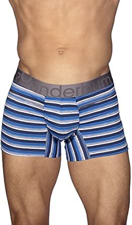Rounderbum Men's Stripe Package Lift Boxer Brief, Multi/Blue, Medium at Amazon Men’s Clothing store