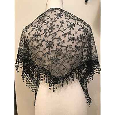 Women's Fashion Lace Fringe Triangle Scarf | Buy Scarves and Wraps