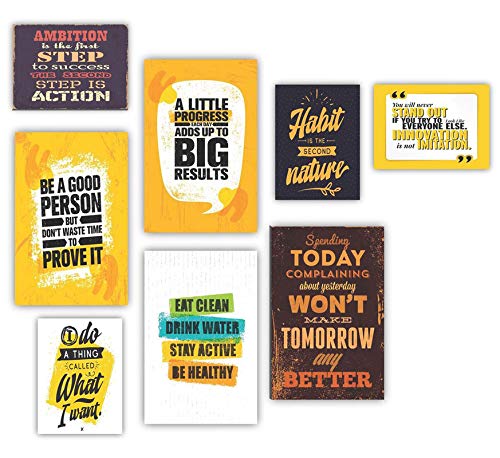 SAF Inspirational/Motivational Quotes UV Textured 300 GSM Paper Poster ...