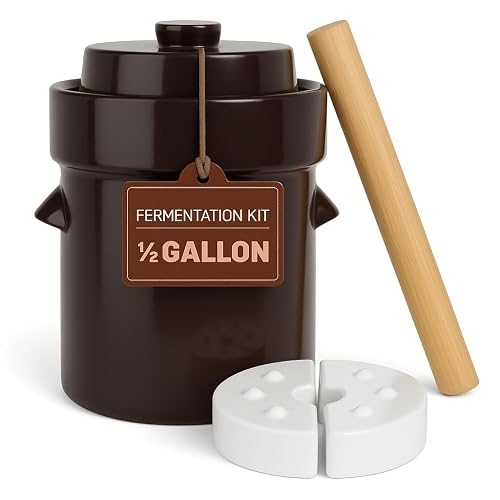 Humble House Fermentation Crock 1/2 Gallon Sauerkrock Sauerkraut Crock ...