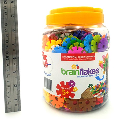 Brain Flakes 500 Piece Set, Ages 3+, Interlocking Plastic Disc Toy for ...
