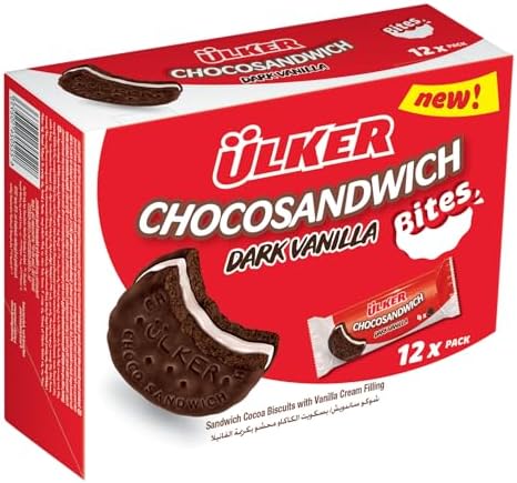 سعر Ulker Choco Sandwich Dark Vanilla Biscuits 32 g 12-Pack فى السعودية ...