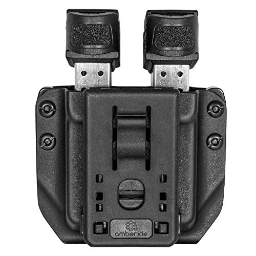 Amberide KYDEX Double OWB Universal Magazine Holster | Mag Carrier | Compatible with 9mm/.40 ...