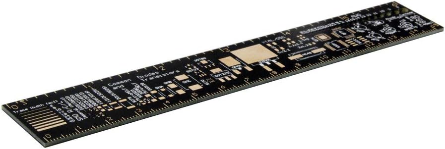 TeOhk PCB Ruler Engineering Footprint PCB Packaging Unit for Electronic ...