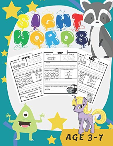 SIGHT WORDS: my sight words workbook|sight word daily activity journal ...