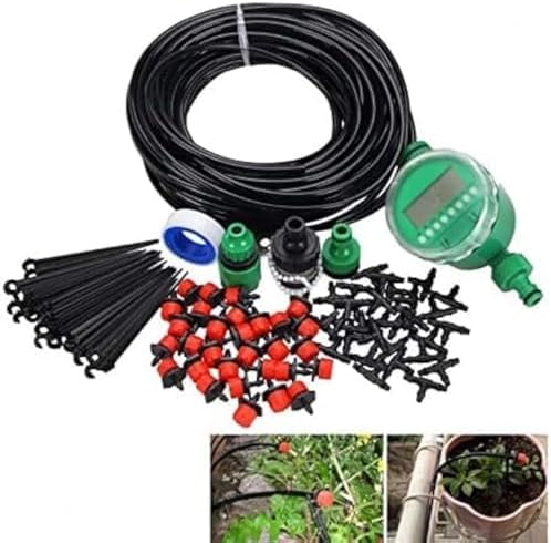 MarlaMall Garden Irrigation System, 25 Meters 30 Micro Drip Irrigation ...