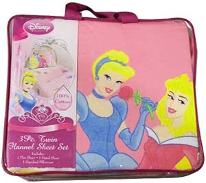 Amazon.com: Disney Princess 3 Piece Twin Flannel Sheet Set: Home & Kitchen