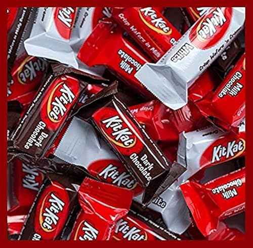 KIT KAT Miniatures Assorted Chocolate and White Creme Wafer Candy Bars ...