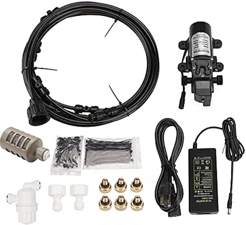 Misting Cooling System 12V Outdoor Water Pump Electric 20 Feet 6 Meter ...