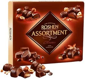 Amazon.com : Roshen Dark Chocolate Assortment Classic Russian ...