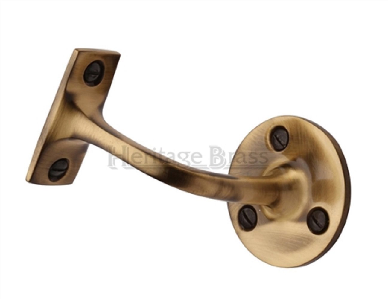 HERITAGE BRASS Quality Solid Handrail Bracket 64mm (2.5") + Screws ...