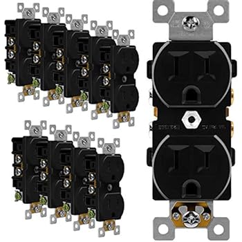 EATON Cooper 1876BK Simplex 250V Commercial Grade Single Receptacle ...