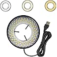 Amazon.com : Light Microscope LED Ring Illuminator, USB Adjustable LED ...