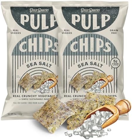 Pulp Pantry Grain Free Veggie Tortilla Chips, Corn Free, Potato Free ...
