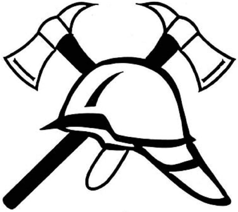 (307764 nero) Adesivo Auto Stemma "Pompieri" Nuovo Misura circa 8 x 7cm ...