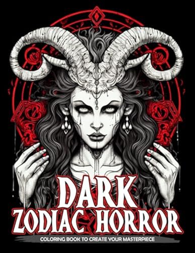 Dark zodiac coloring pages - Horoscopeaz.com