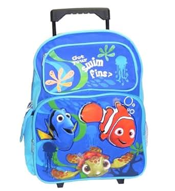 Amazon.com: Finding Nemo Large Rolling Backpack 16": Childrens School ...