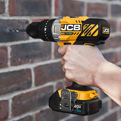 JCB Tools - JCB 20V Cordless Hammer Drill Driver Power Tool With 2.0Ah ...