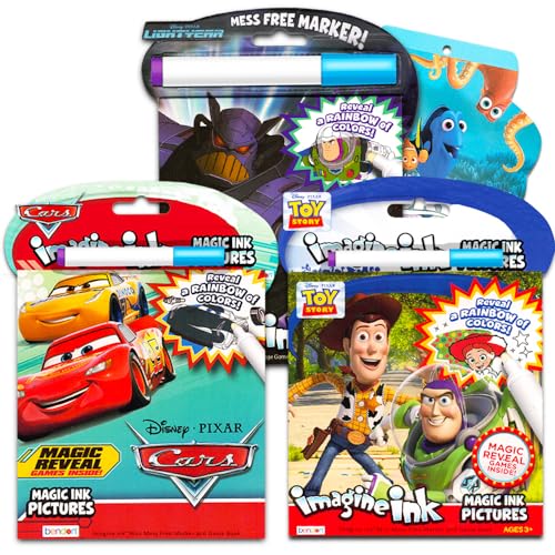 Imagine Ink Coloring Book Set -- Bundle Includes 3 Disney Imagine Ink ...