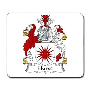 Amazon.com : Hirst or Hurst Family Crest Coat of Arms Mouse Pad ...
