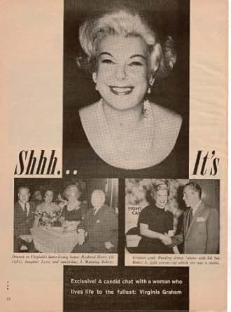 Virginia Graham Clipping Magazine Photo orig 4pg 8x10 L6851 at Amazon's ...