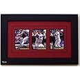 Amazon.com: Trading Card Frame for 3 Trading Cards Black Frame with Red ...
