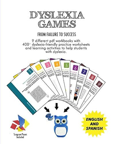 Dyslexia Games | 9 PDF Workbooks for Kids in a USB + Finger Spacers ...