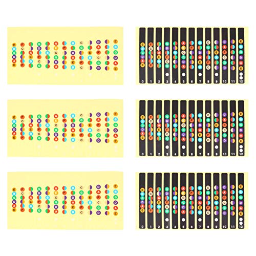 Eleguitar Guitar 6pcs Guitar Fretboard Stickers Fretboard Markers Inlay ...