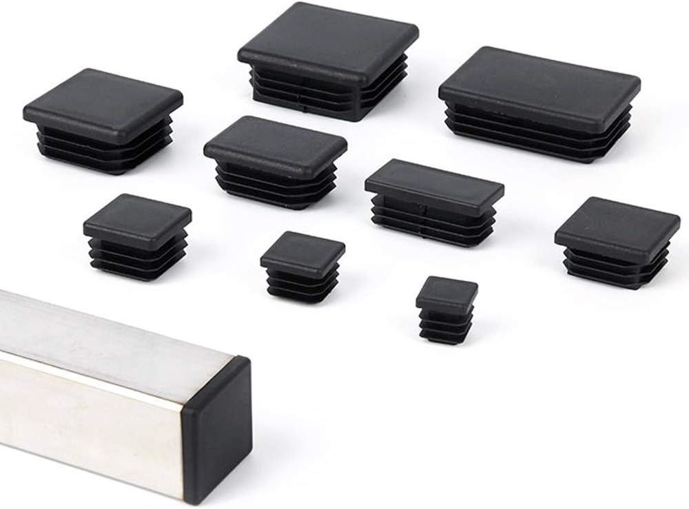 Rectangle Tube Insert Plugs Pipe Blanking End Caps – Pack of 4 ...