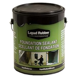 Liquid Rubber Foundation Sealant/Basement Coating - 1 Gallon - Black ...