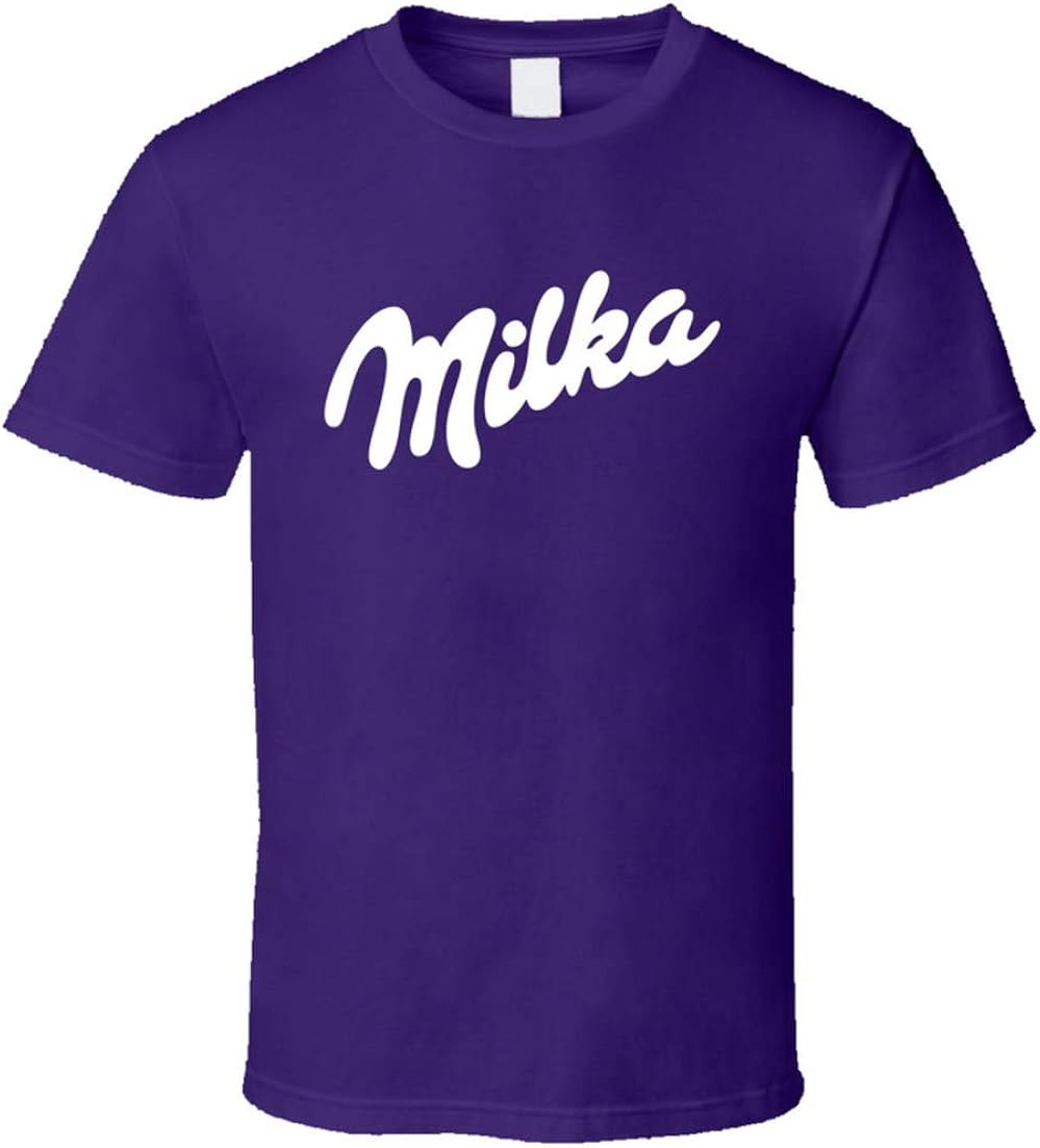 Milka Chocolate Logo Lover Candy Bar T-Shirt lila: Amazon.de: Bekleidung