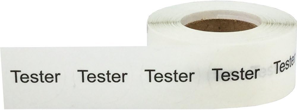 Clear Tester Stickers, 19 mm 3/4 Inch Circle Labels 500 Pack – BigaMart