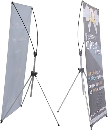 Amazon.com: Premium Adjustable Tripod X Banner Stand Fits Banner Sizes ...