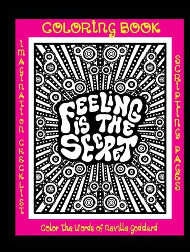 Feeling is The Secret Coloring Book, Color The Words of Neville Goddard ...