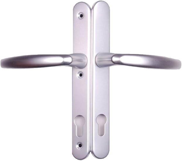 Upvc Door Handle 200mm Screw Fixings 3 Hole Fix - Matt Sliver: Amazon ...