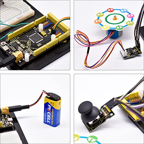 KEYESTUDIO Starter Kit for Arduino MEGA Plus 2560 Board,Detailed 28 ...