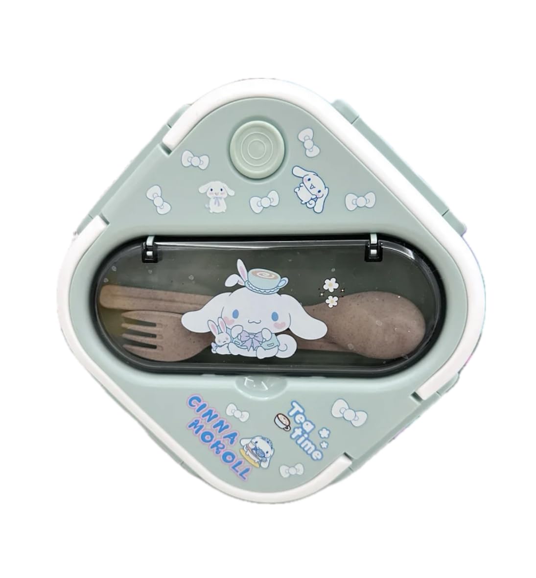 hombäde Bento Lunch Box Container Set with 3 Compartments Portable ...