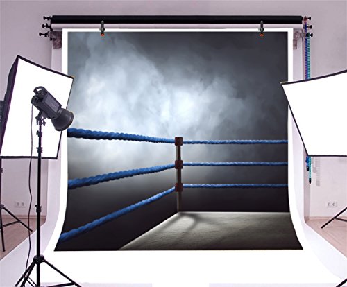 LFEEY 6x6ft Boxing Ring Corner Backdrop for Photos Squared Circle ...