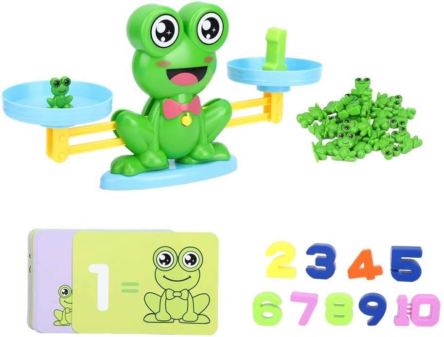 Mathematics Balance Toy, Addition and Subtraction Math Game Frogs Shape ...