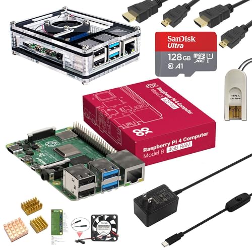 MarsKit Raspberry Pi 4 Model B Starter Kit (4GB RAM) / High-Gloss ...