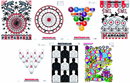 Amazon.com : Game Fun Target Pack - 17.5" x 23" - 21 Targets Total ...